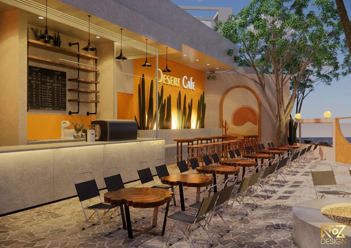 Dự Án Thiết Kế Desert cafe | ATOZDESIGN